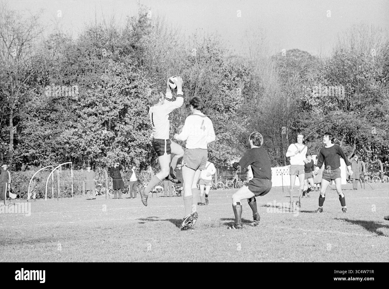Small football crowd Black and White Stock Photos & Images - Alamy