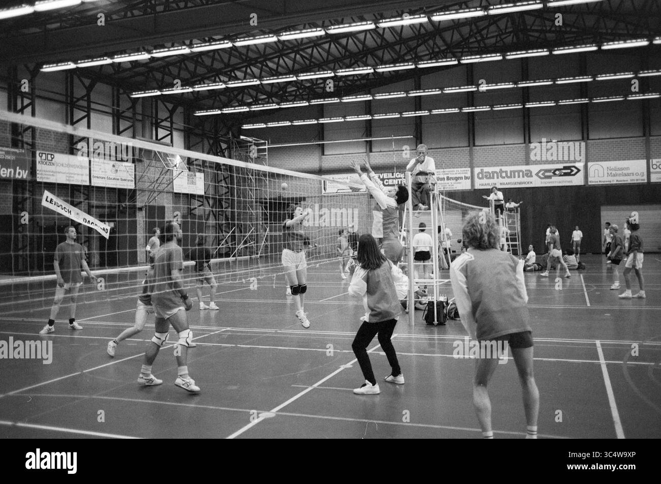 Dynamic volleyball practice session unfolds hi-res stock photography ...