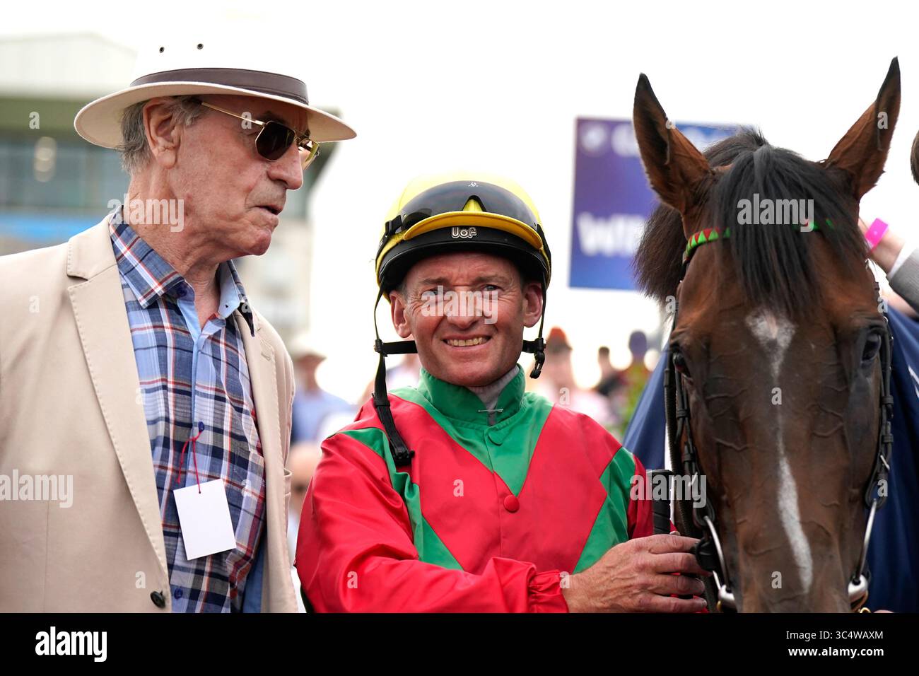 Owner of horse Dunum, Maurice Burns (left) and jockey James Anthony ...