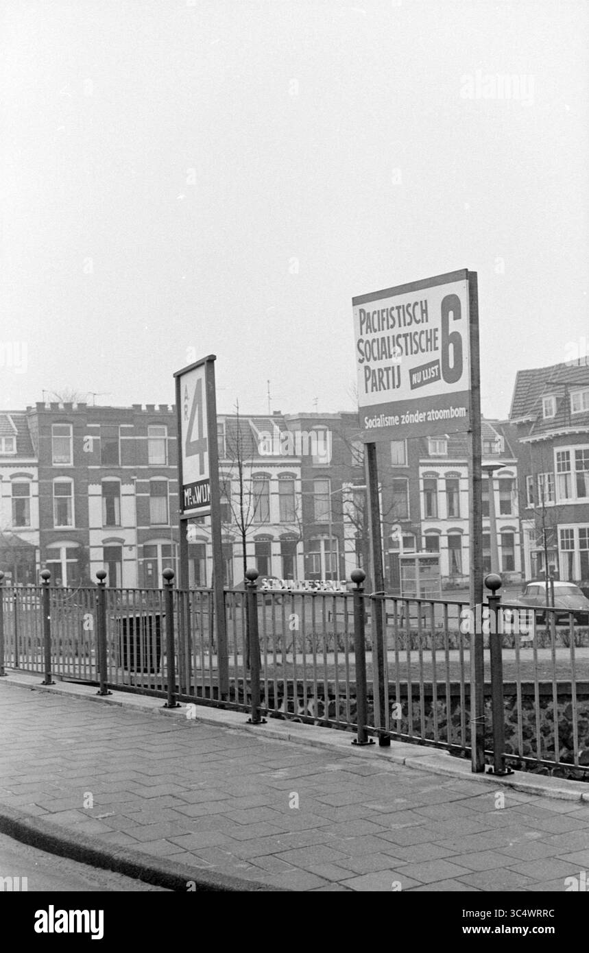 1950 2000 two large election posters stand hi-res stock photography and ...