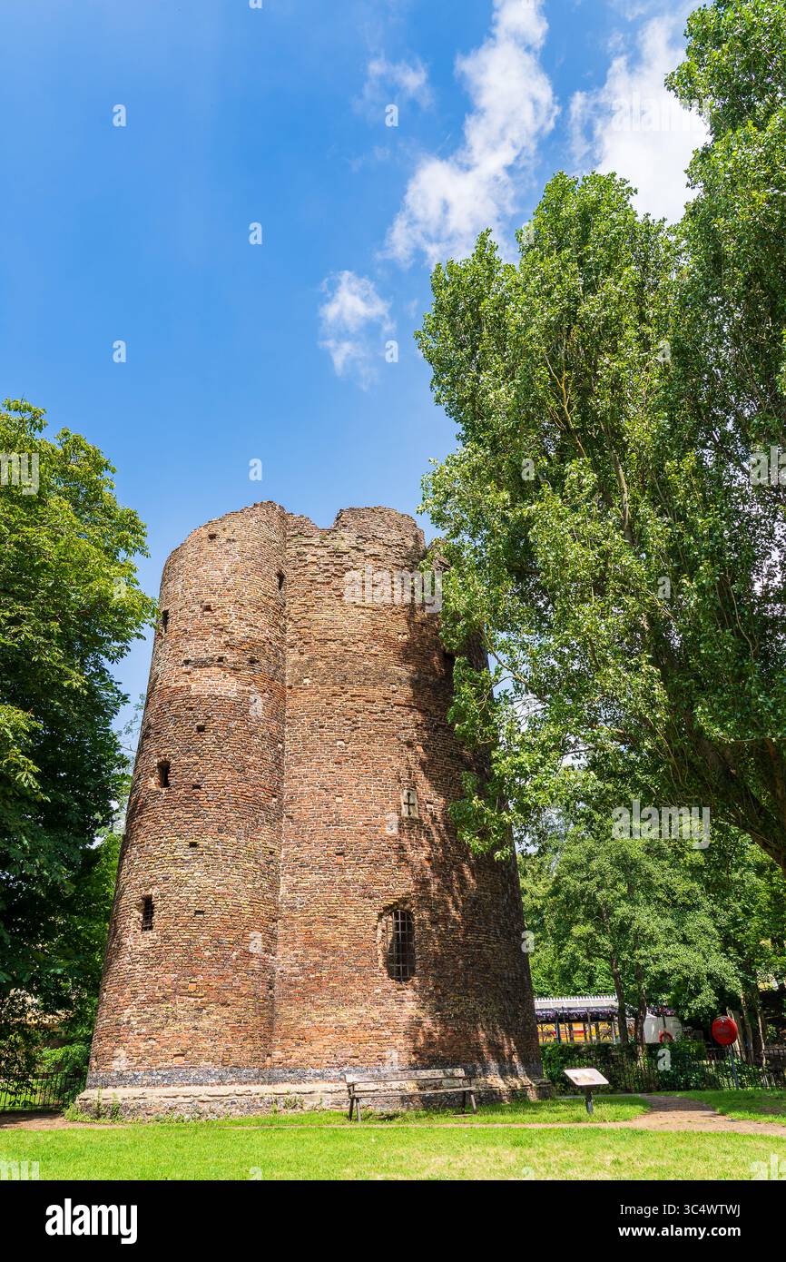 Cow Tower in Norwich, a 14th Century artillery tower in parkland near ...