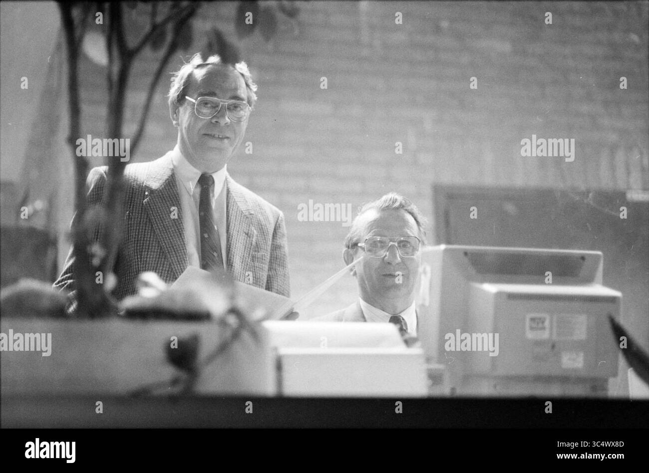 Two confident business men Black and White Stock Photos & Images - Alamy