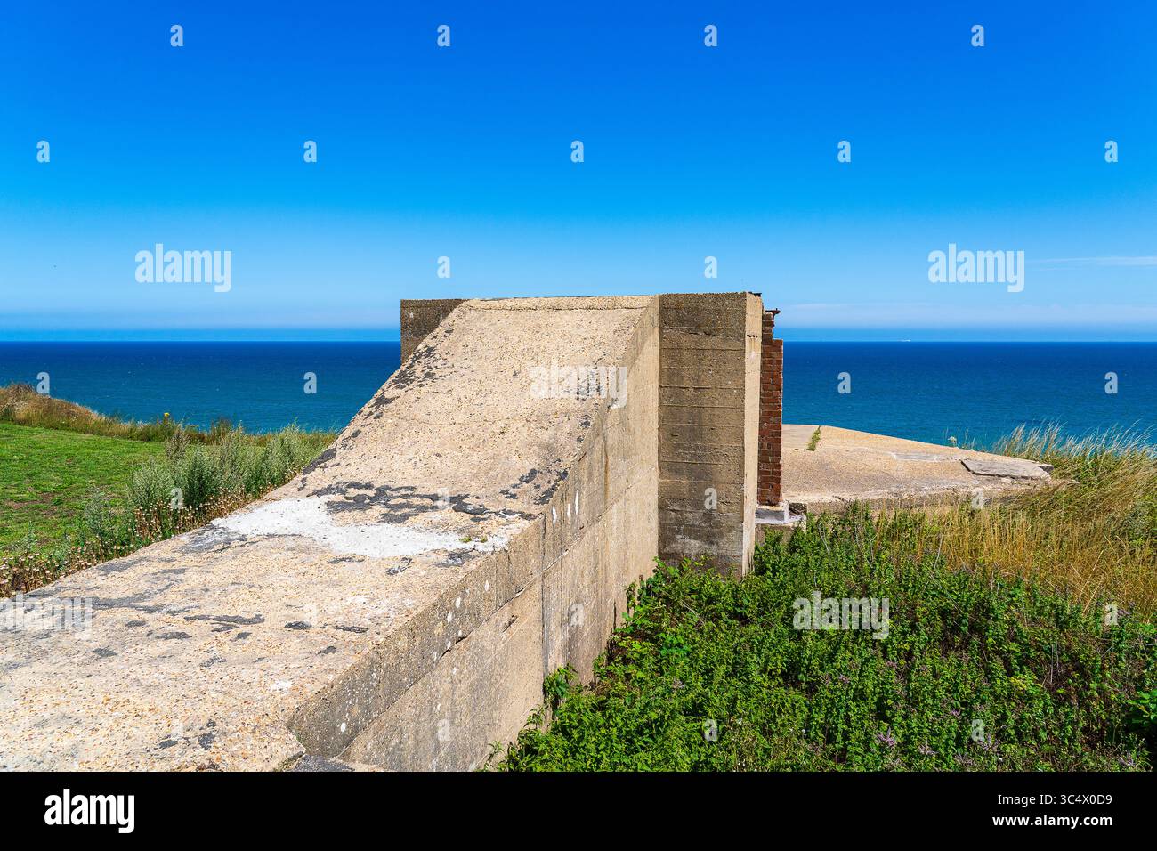 Abandoned World War 2 gun emplacement battery building in Mundesley on ...