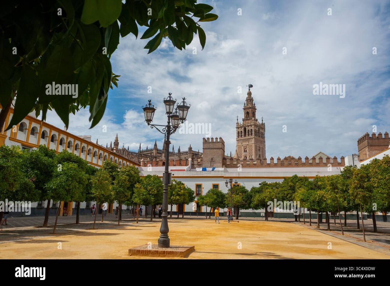 Seville, Spain, Wide Angle View, Town Square, Visiting Historic ...