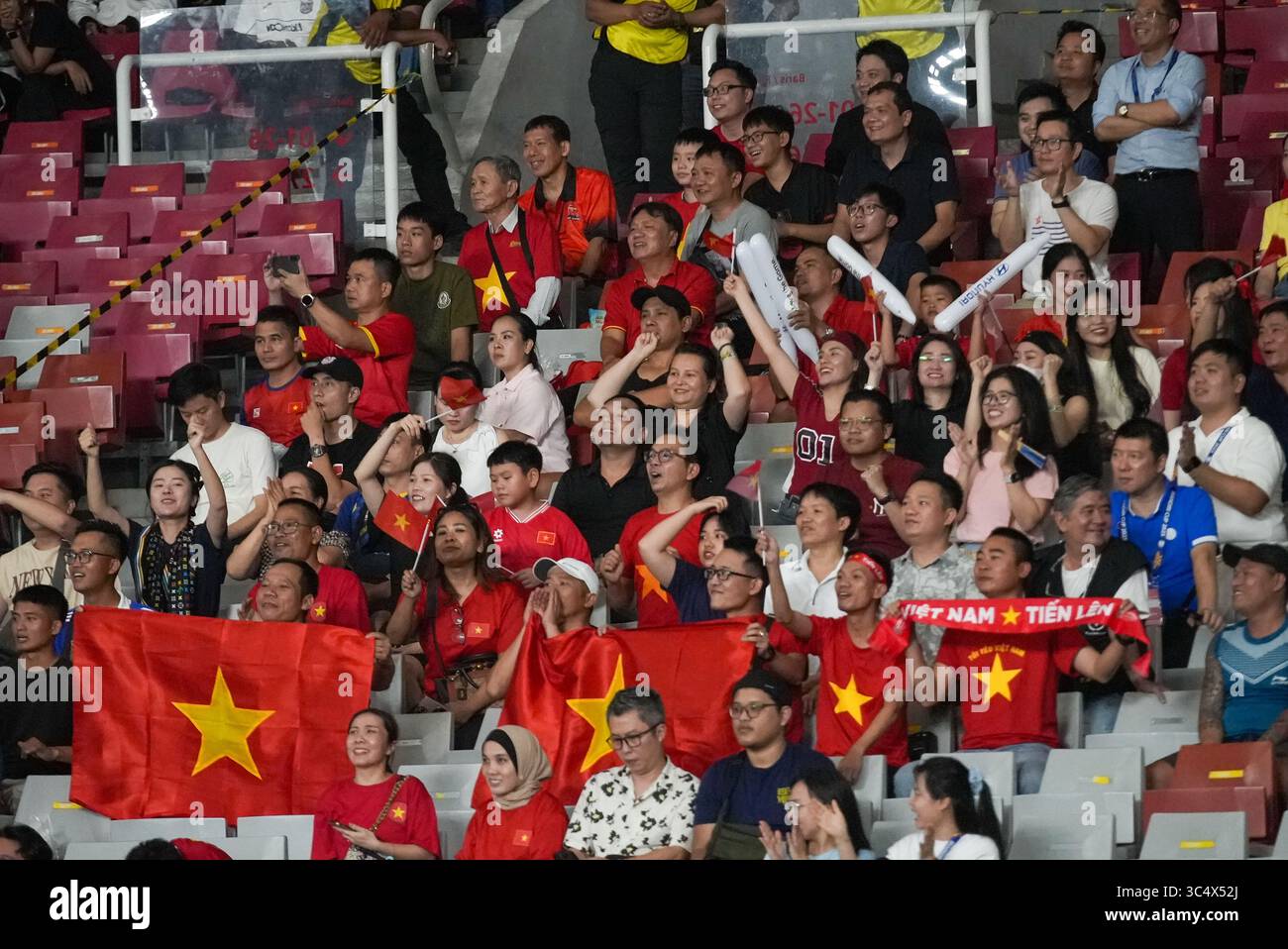 Jakarta, Indonesia, 29 July 2025 Vietnam Supporters during Final of AFF ASEAN U23 Championship ...