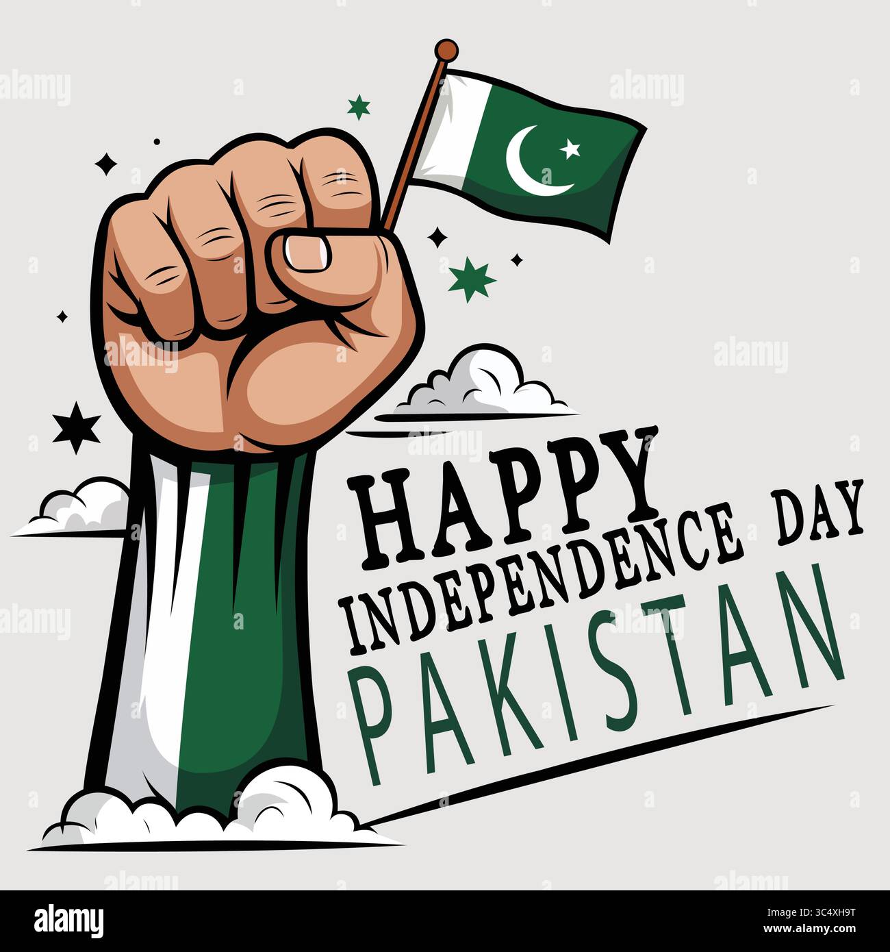 "Empowered Celebration of Independence Day Stock Vector Image & Art - Alamy