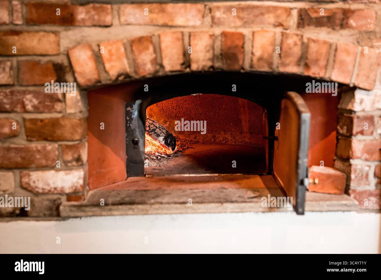 26.07.2025 A wood-fire oven in a Bakery at Borgund, Norway, 26.07.2025 ...
