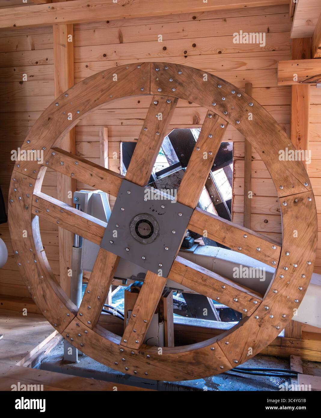 Machinery details center wheel hi-res stock photography and images - Alamy