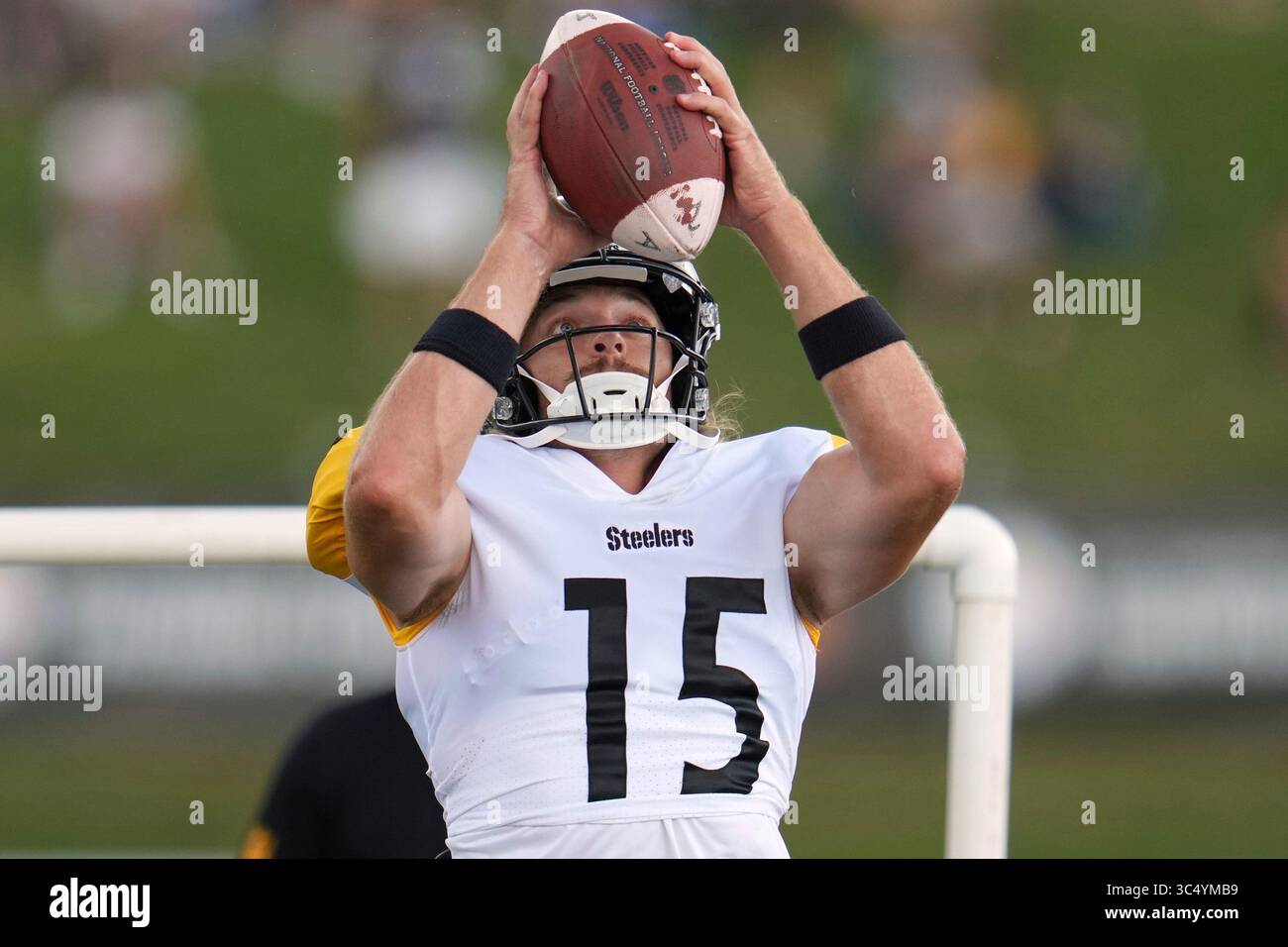 Pittsburgh Steelers wide receiver Ben Skowronek runs a drill during ...