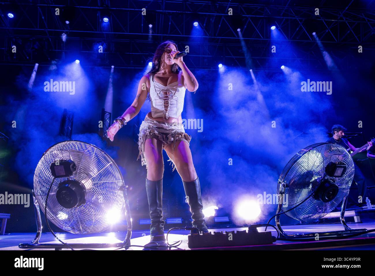 Gaia, stage name of Gaia Gozzi on stage during her live concert at ...