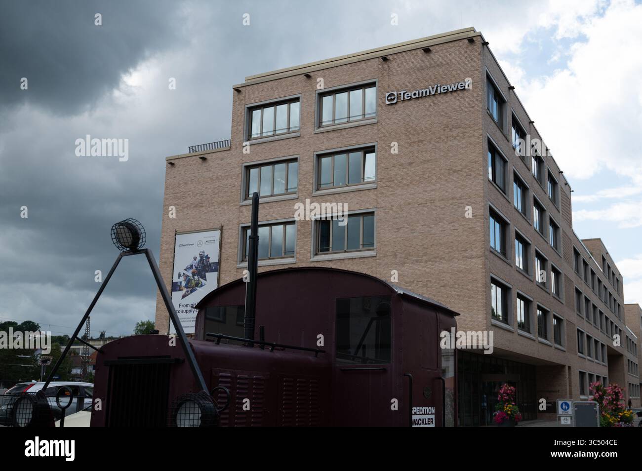 29 July 2025, Baden-Württemberg, Göppingen: The headquarters of the ...