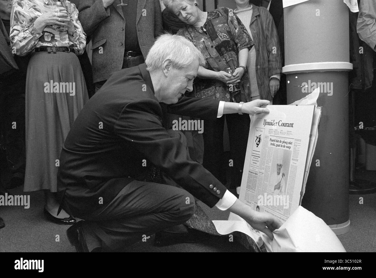 Farewell Piet Hoetjes, IJmuider Courant, IJmuiden, The Netherlands, 21 ...