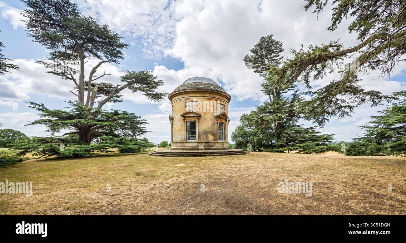 The Rotunda in the grounds of Croome Court at Croome, near Worcester ...