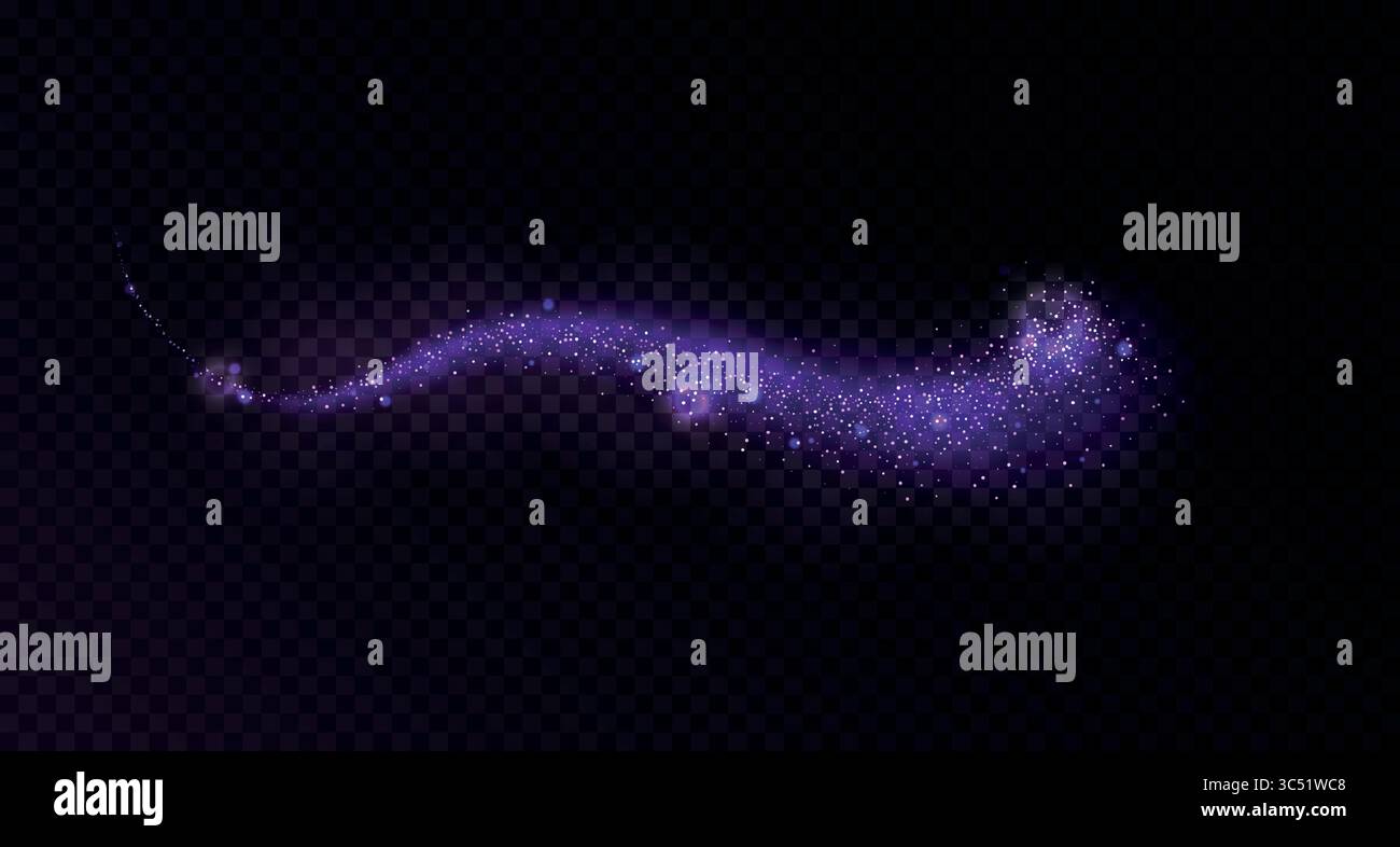 Purple light trail magic Stock Vector Images - Alamy