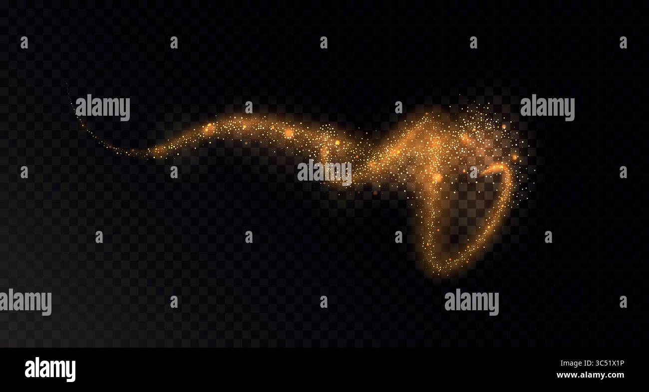 Light gold dust png hi-res stock photography and images - Alamy