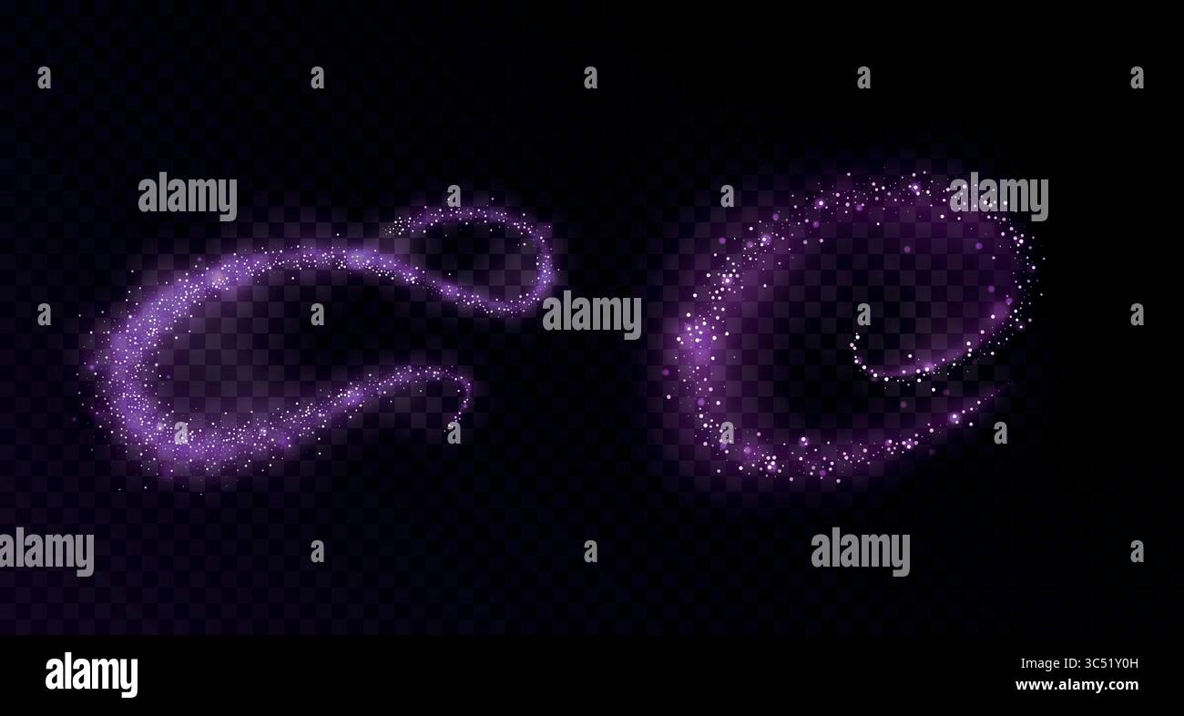 Purple light trail magic Stock Vector Images - Alamy