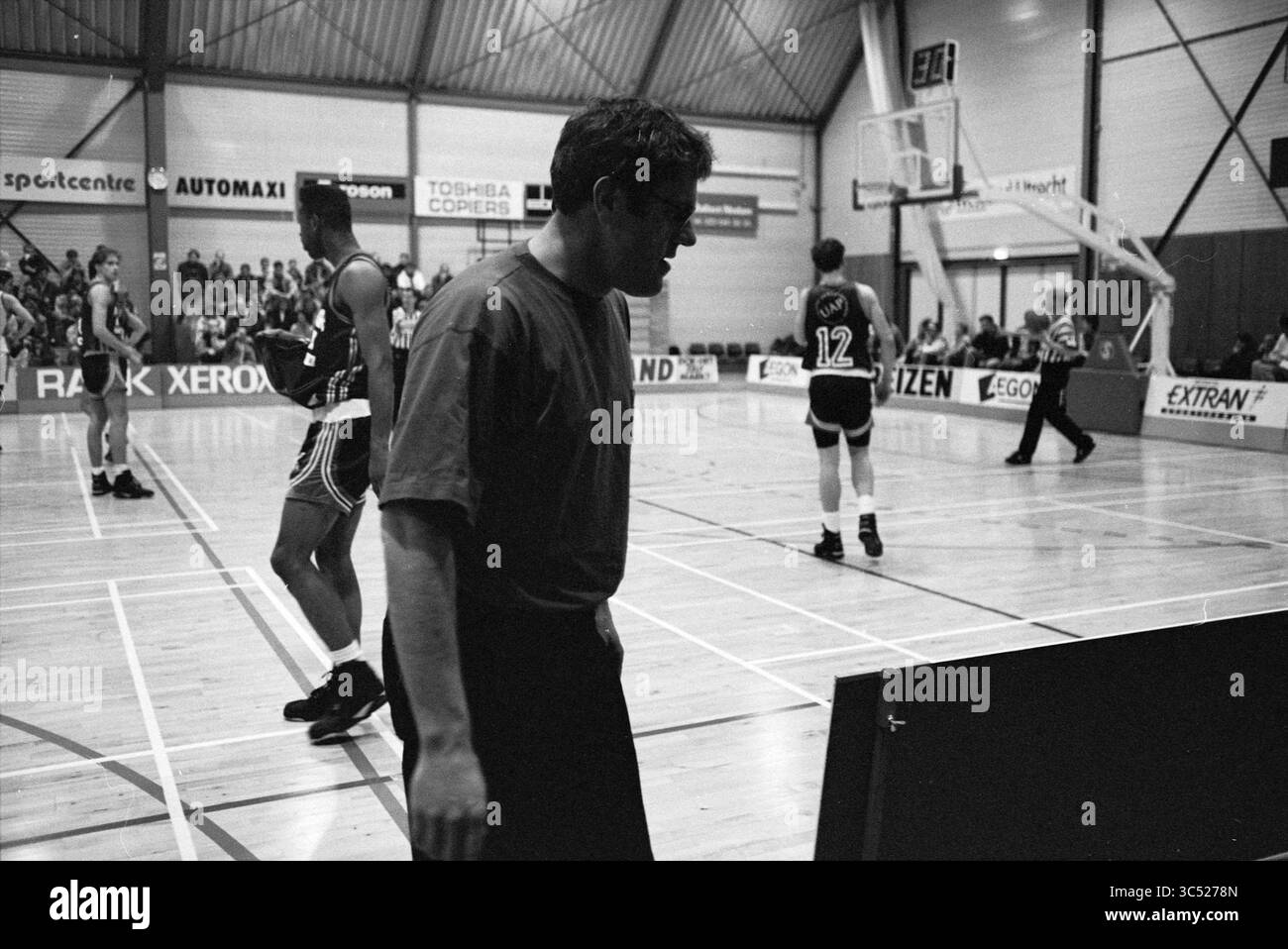 Sport coach spectators Black and White Stock Photos & Images - Alamy