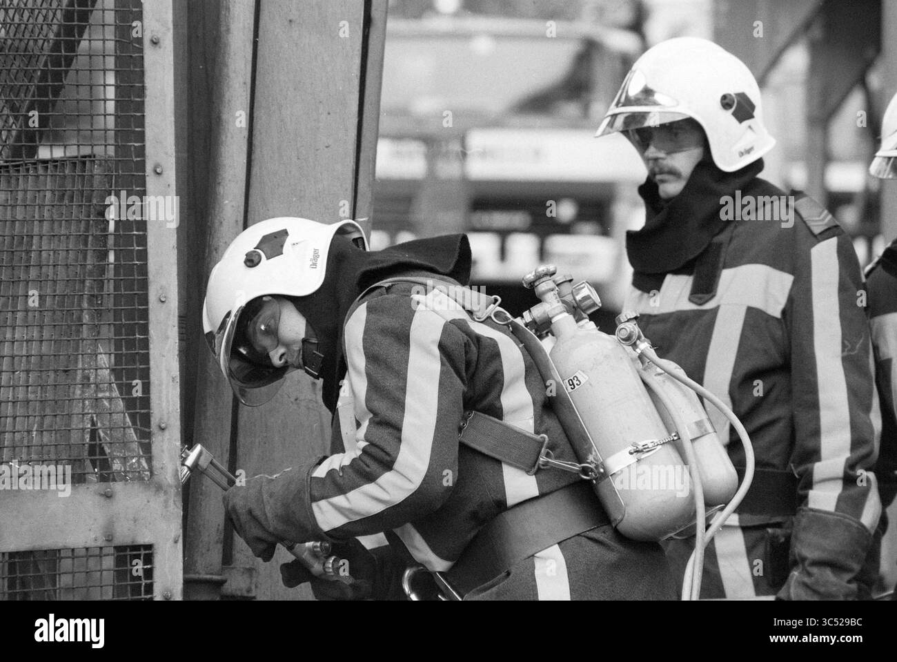 1950 2000 two firefighters hi-res stock photography and images - Alamy