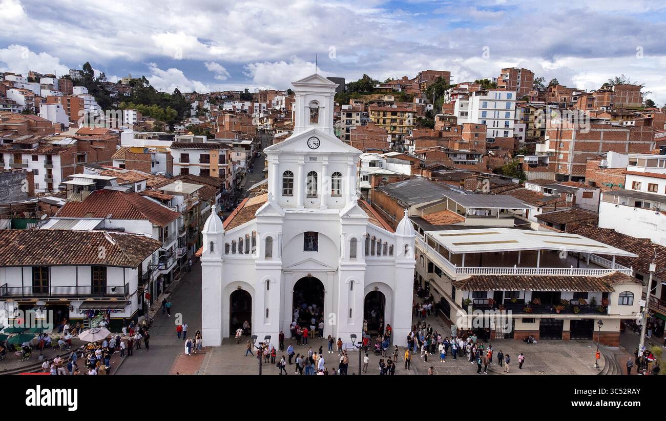 Marinilla, Antioquia, Colombia. June 1, 2025. Catholic parish located ...