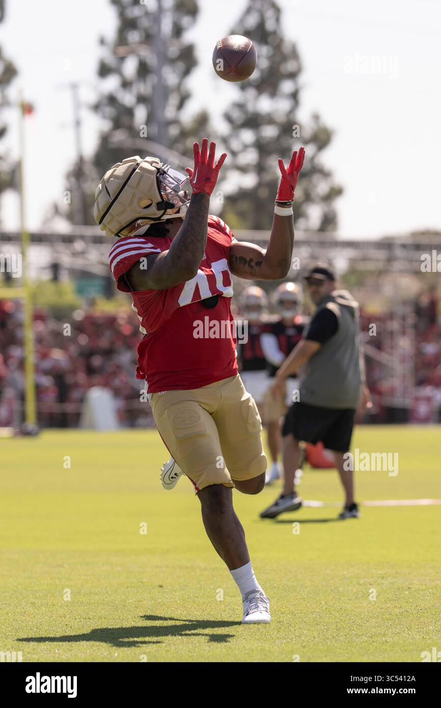Jul 29, 2025; Santa Clara, California, USA; San Francisco 49ers running ...