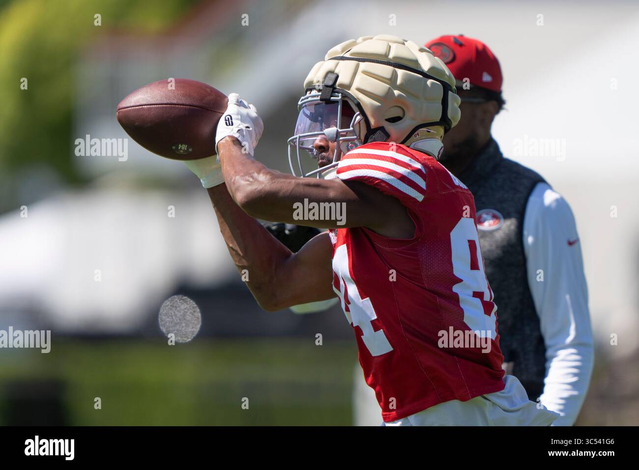 Jul 29, 2025; Santa Clara, California, USA; San Francisco 49ers wide ...