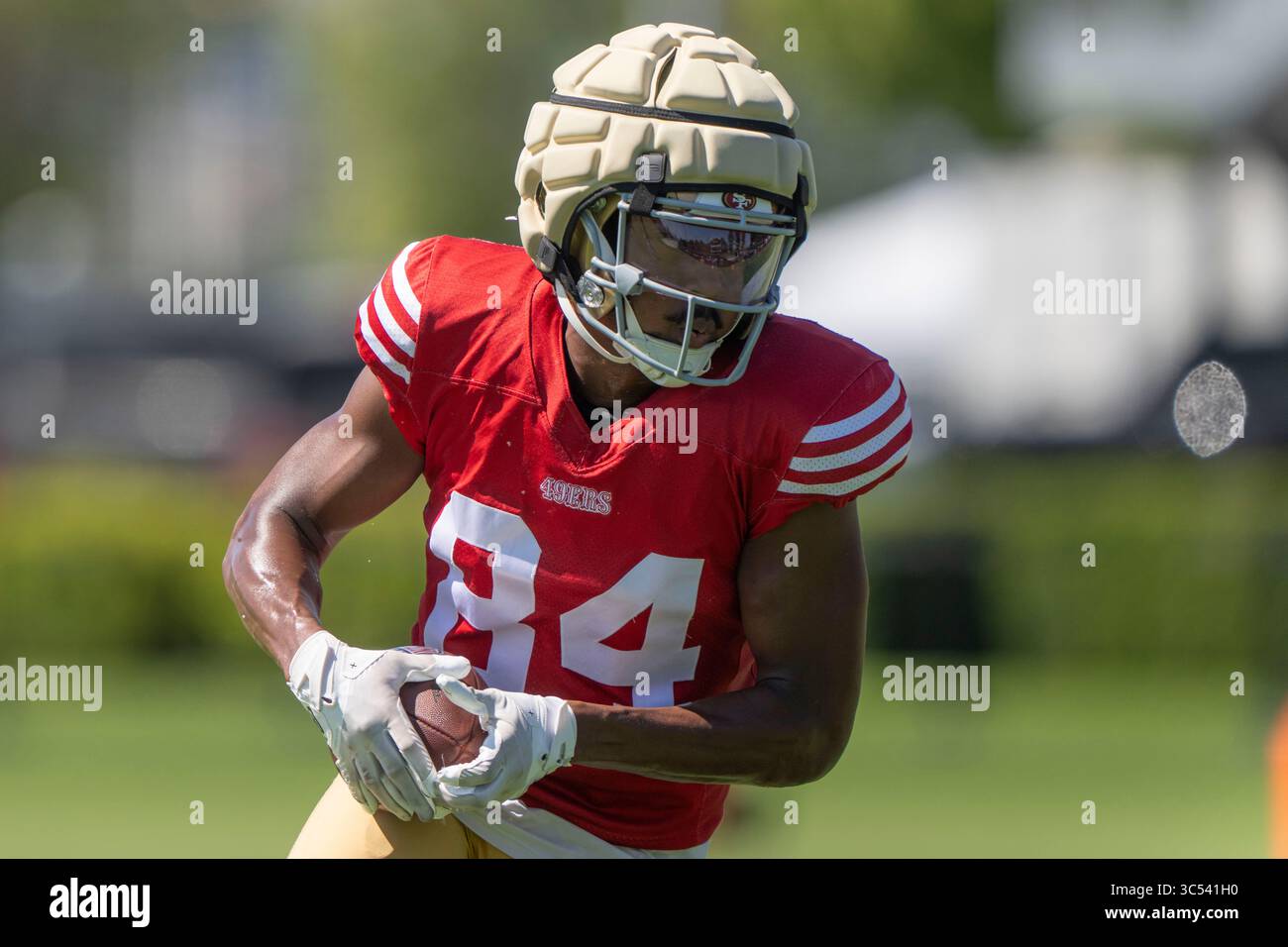 Jul 29, 2025; Santa Clara, California, USA; San Francisco 49ers wide ...