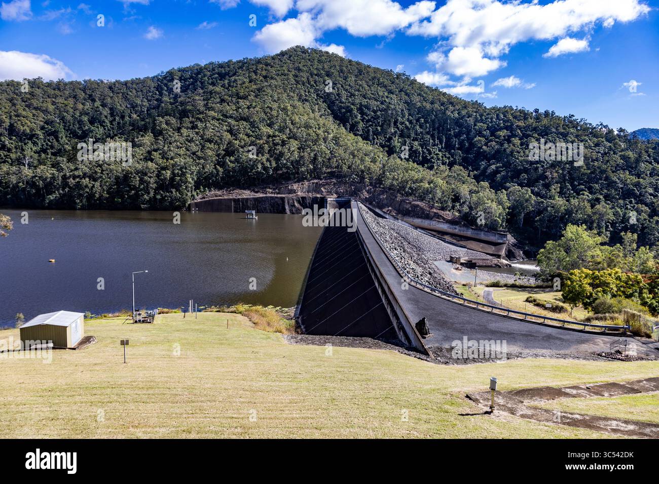 View of Lake Borumba Dam and Reservoir built in 1964 across Yabba Creek ...