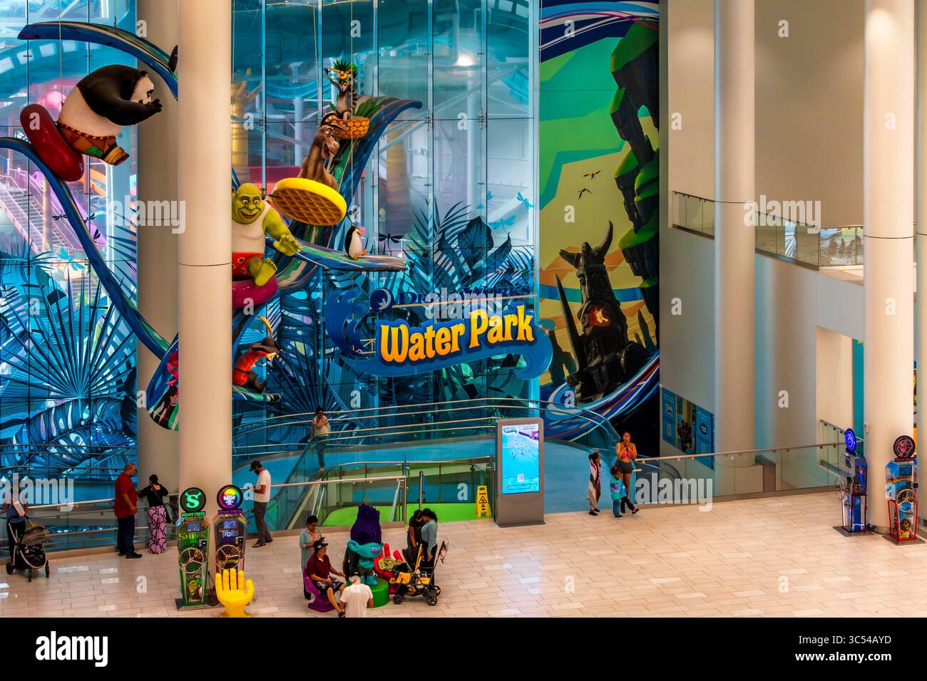 East Rutherford, NJ - US - Jul 26, 2025 DreamWorks Water Park at ...