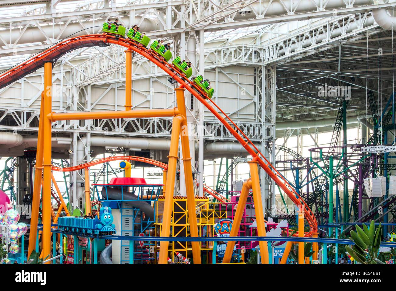 East Rutherford, NJ - US - Jul 26, 2025 Nickelodeon Universe at ...
