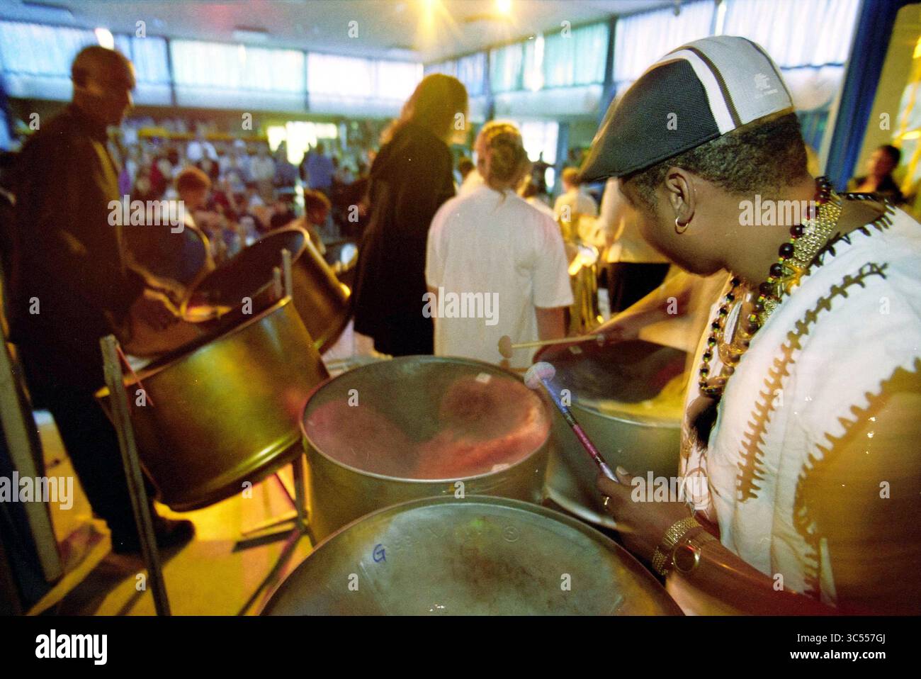 Steel drums pyramid school hi-res stock photography and images - Alamy