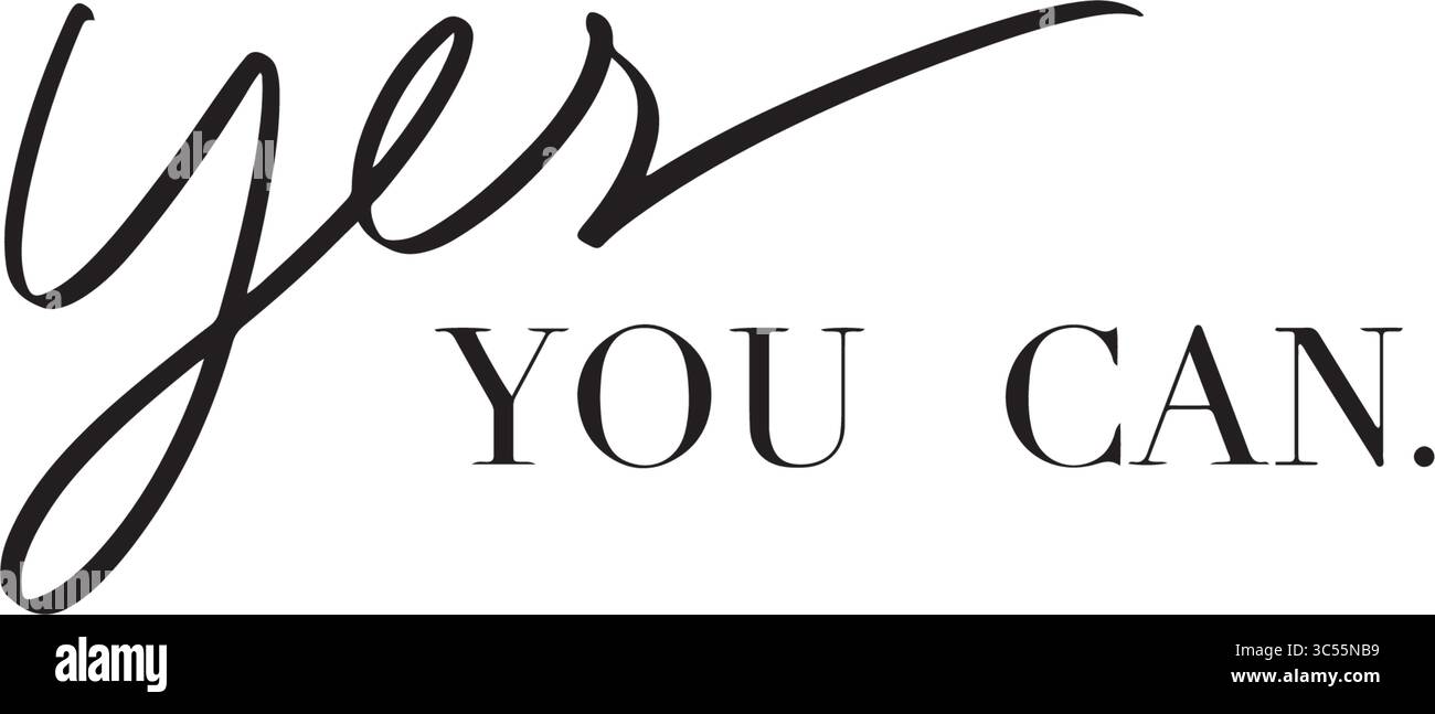 Yes you can text font calligraphy handwritten lettering script black ...