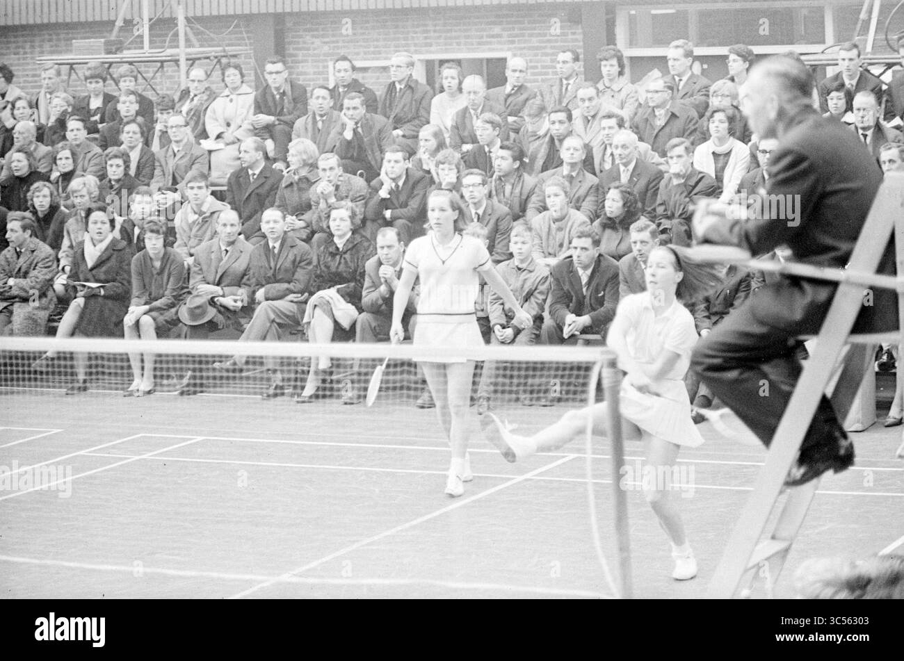 Lively badminton match unfolds hi-res stock photography and images - Alamy
