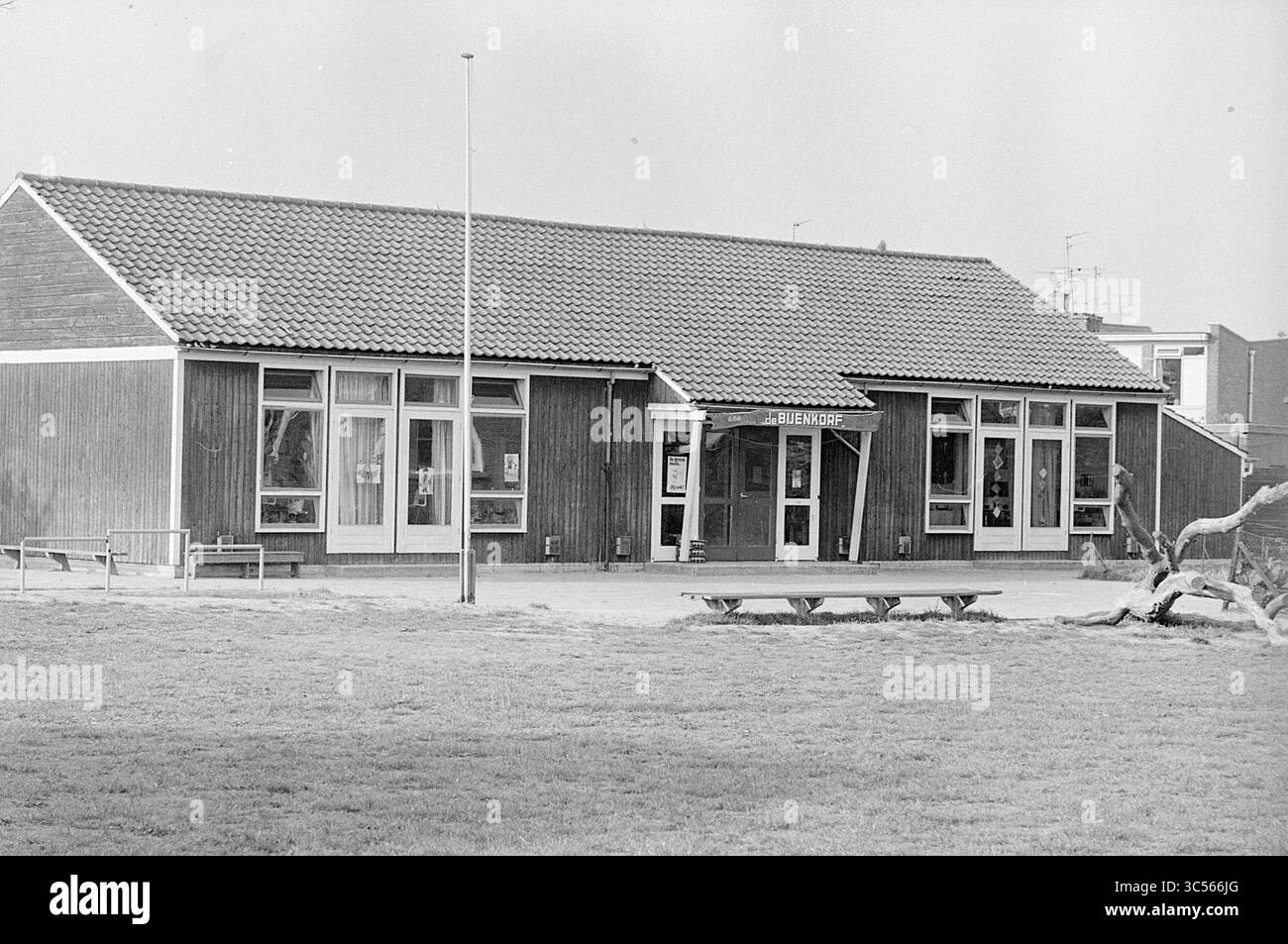Community gathering place Black and White Stock Photos & Images - Alamy