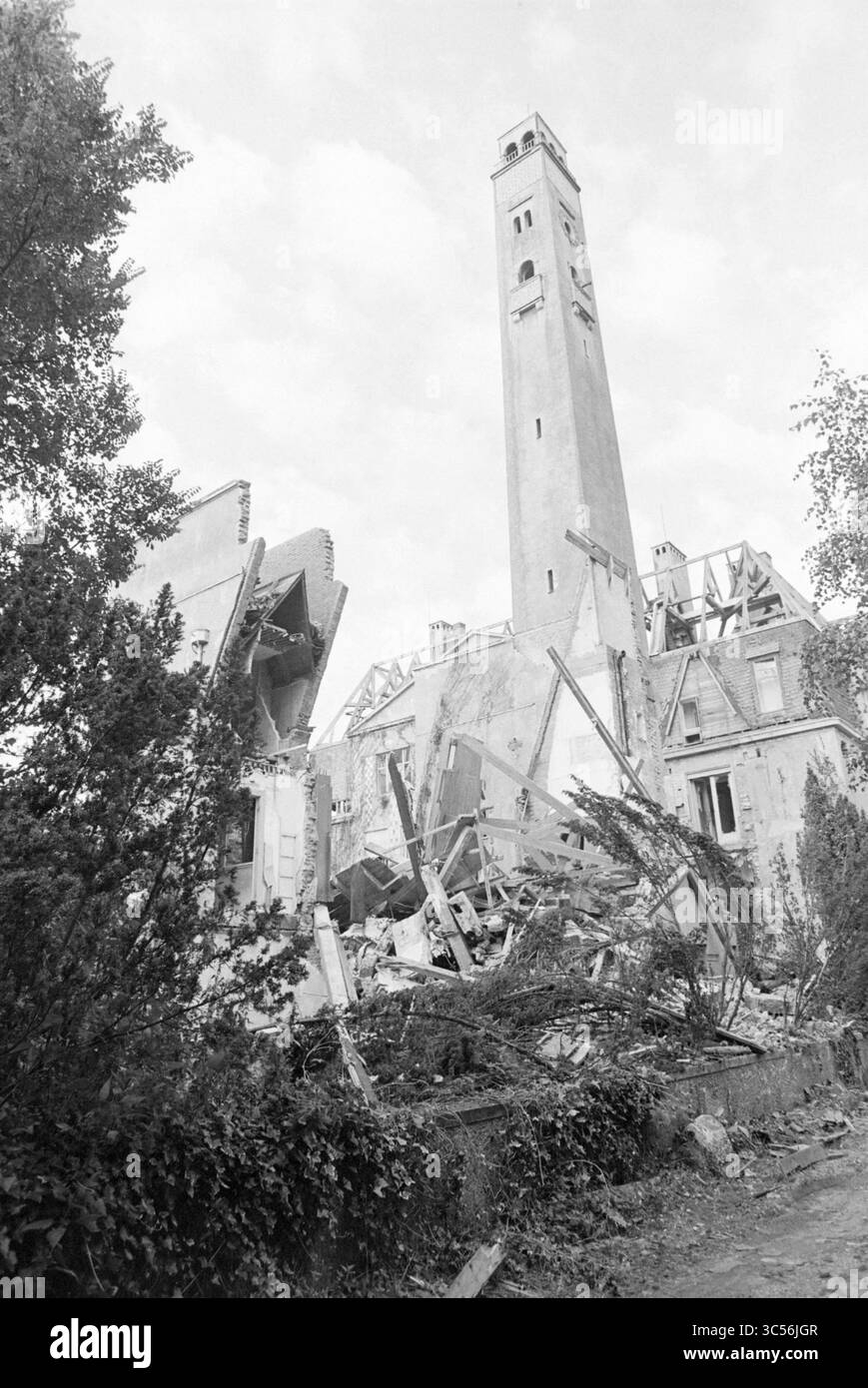 Partially collapsed building dominates hi-res stock photography and ...