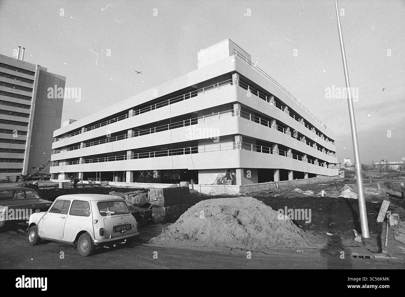 Modern multi level parking structure under construction hi-res stock ...