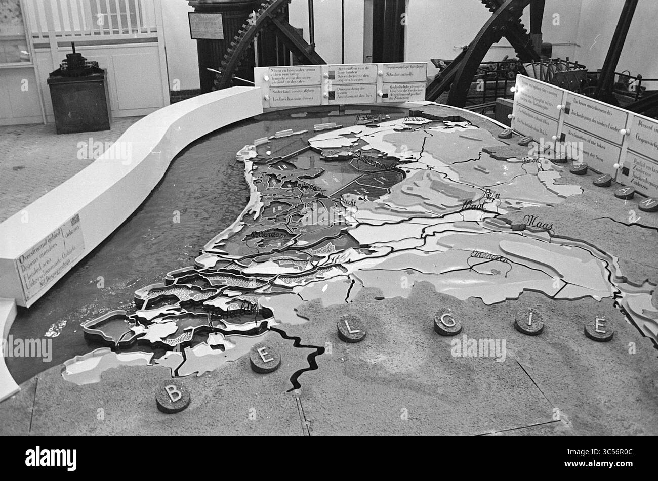 Detailed topographic model depicting hi-res stock photography and ...