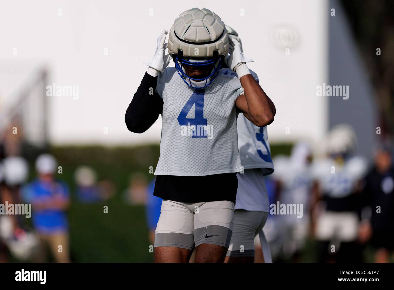 Los Angeles Rams cornerback Ahkello Witherspoon walks on the field ...