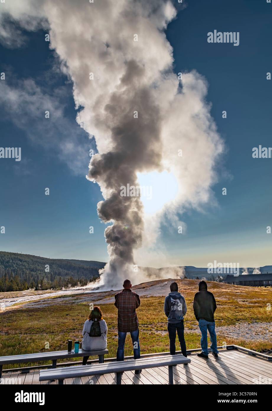 Old Faithful Geyser is the most famous geothermal feature in ...