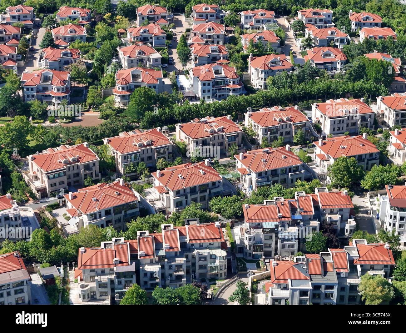 YANTAI, CHINA - JULY 29, 2025 - A villa area in Yantai, Shandong ...
