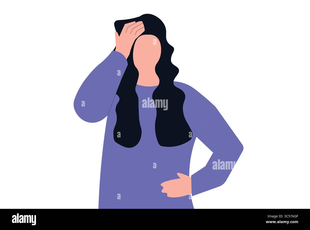 Emotional stress vector vectors Stock Vector Images - Alamy