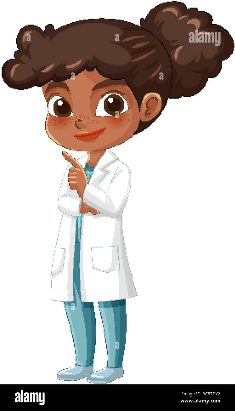 Scientist woman cartoon character hi-res stock photography and images ...