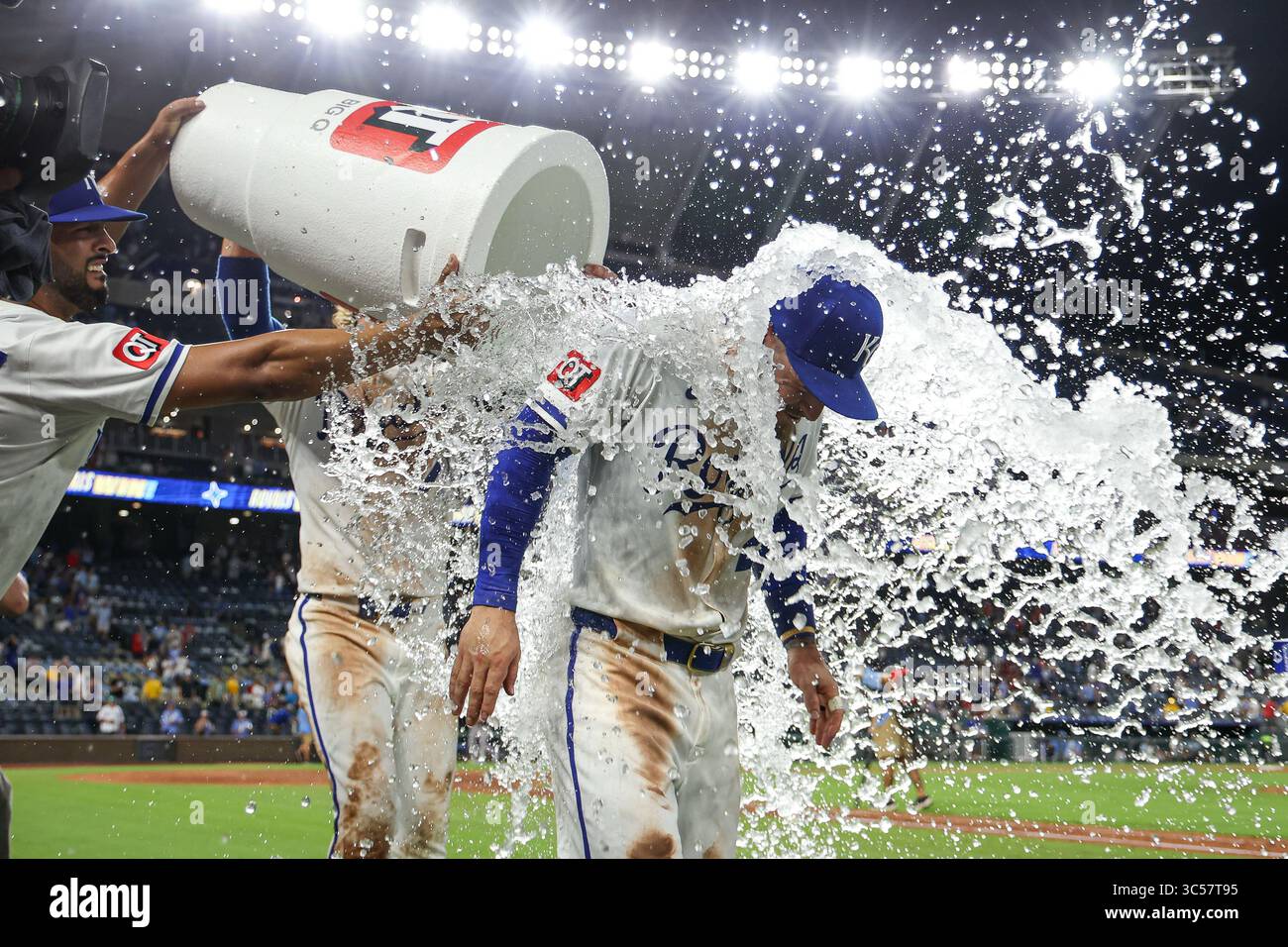 July 29, 2025: Kansas City Royals center fielder Kyle Isbel (28) is ...