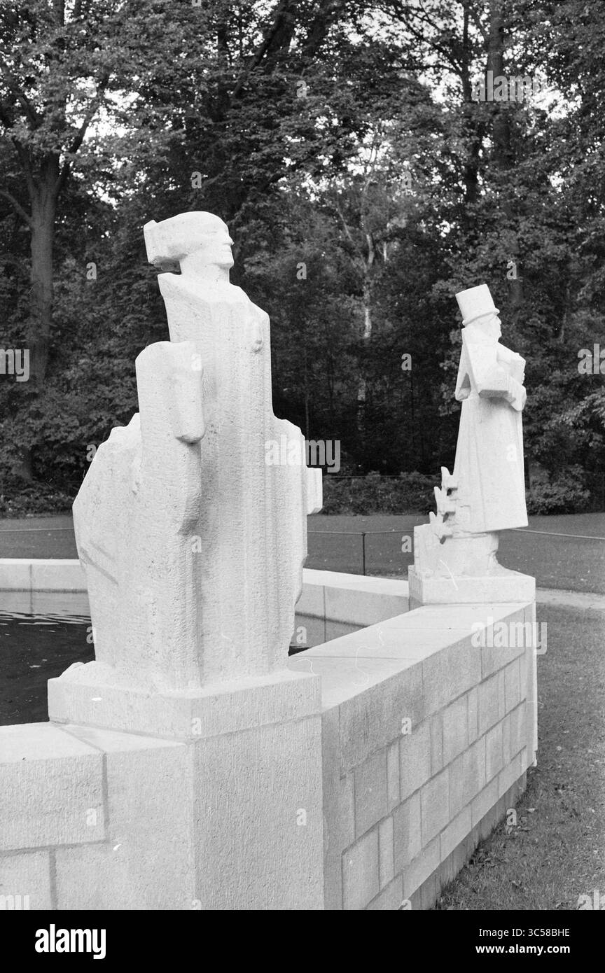 1950 2000 two abstract sculptures stand hi-res stock photography and ...