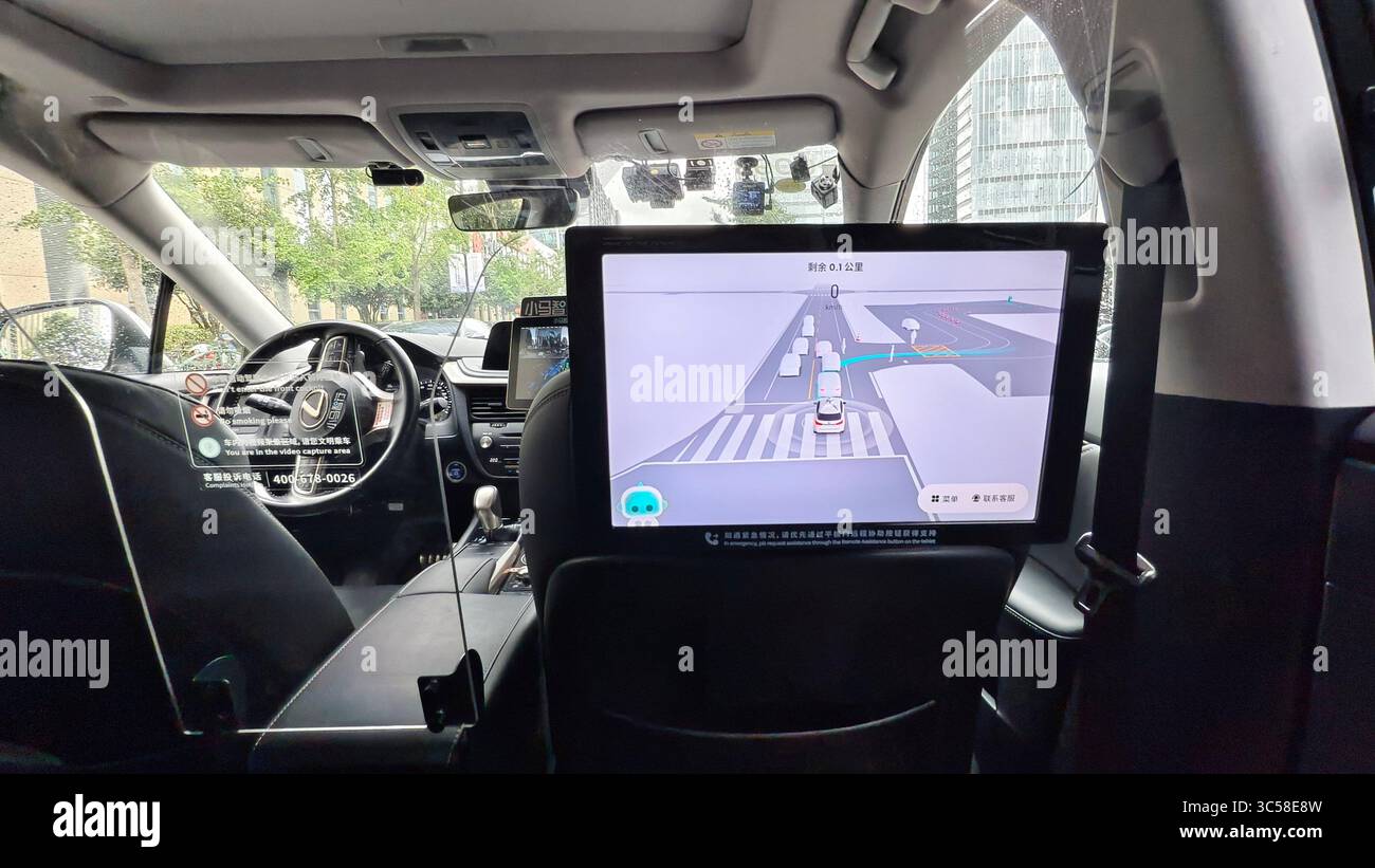 SHANGHAI, CHINA - JULY 28, 2025 - Citizens experienced the L4-level AI ...