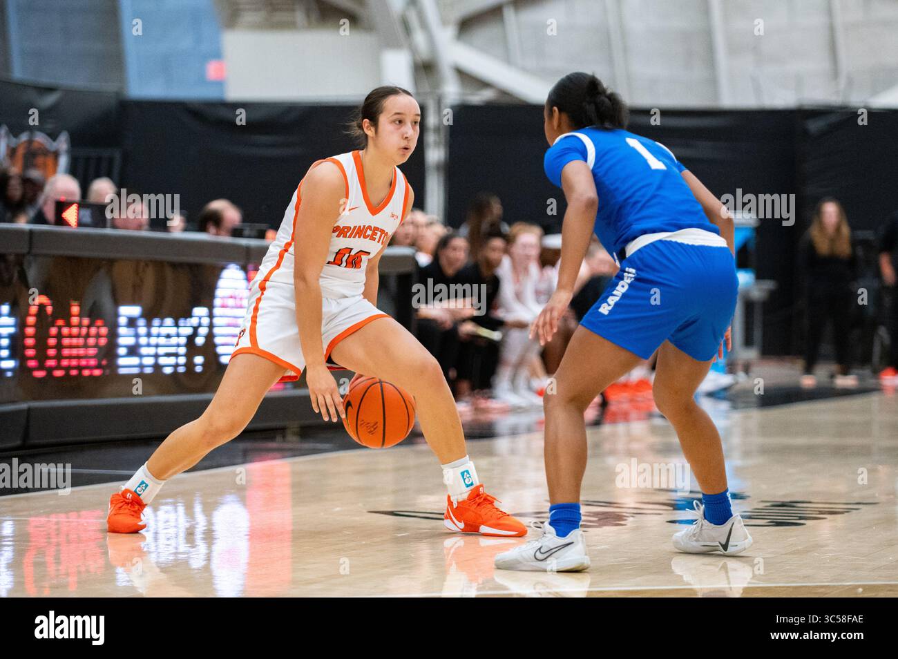 PRINCETON, NJ - Skye Belker (10) dribbles the ball for the Princeton ...