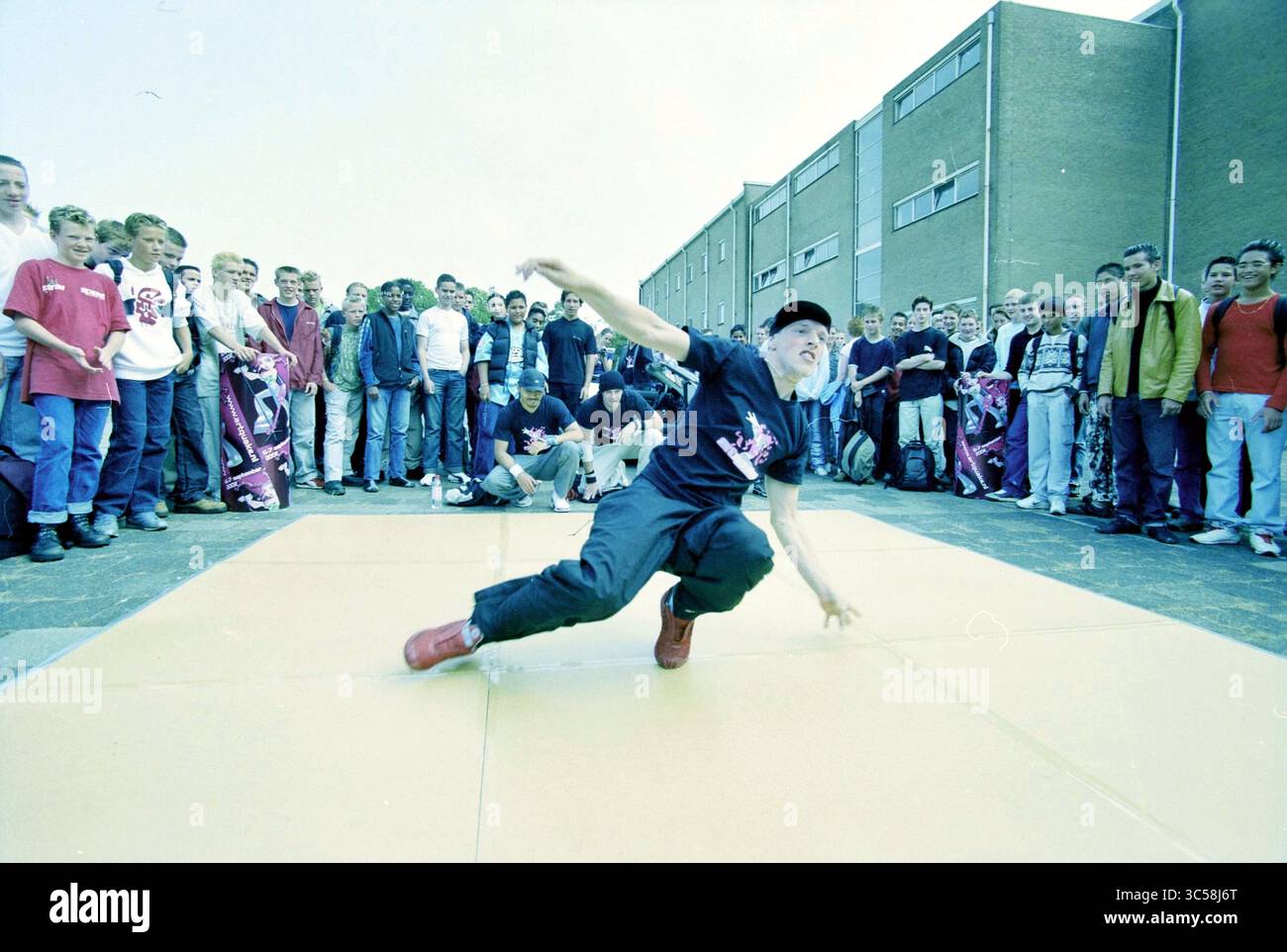 Dynamic breakdancer showcases impressive moves hi-res stock photography ...