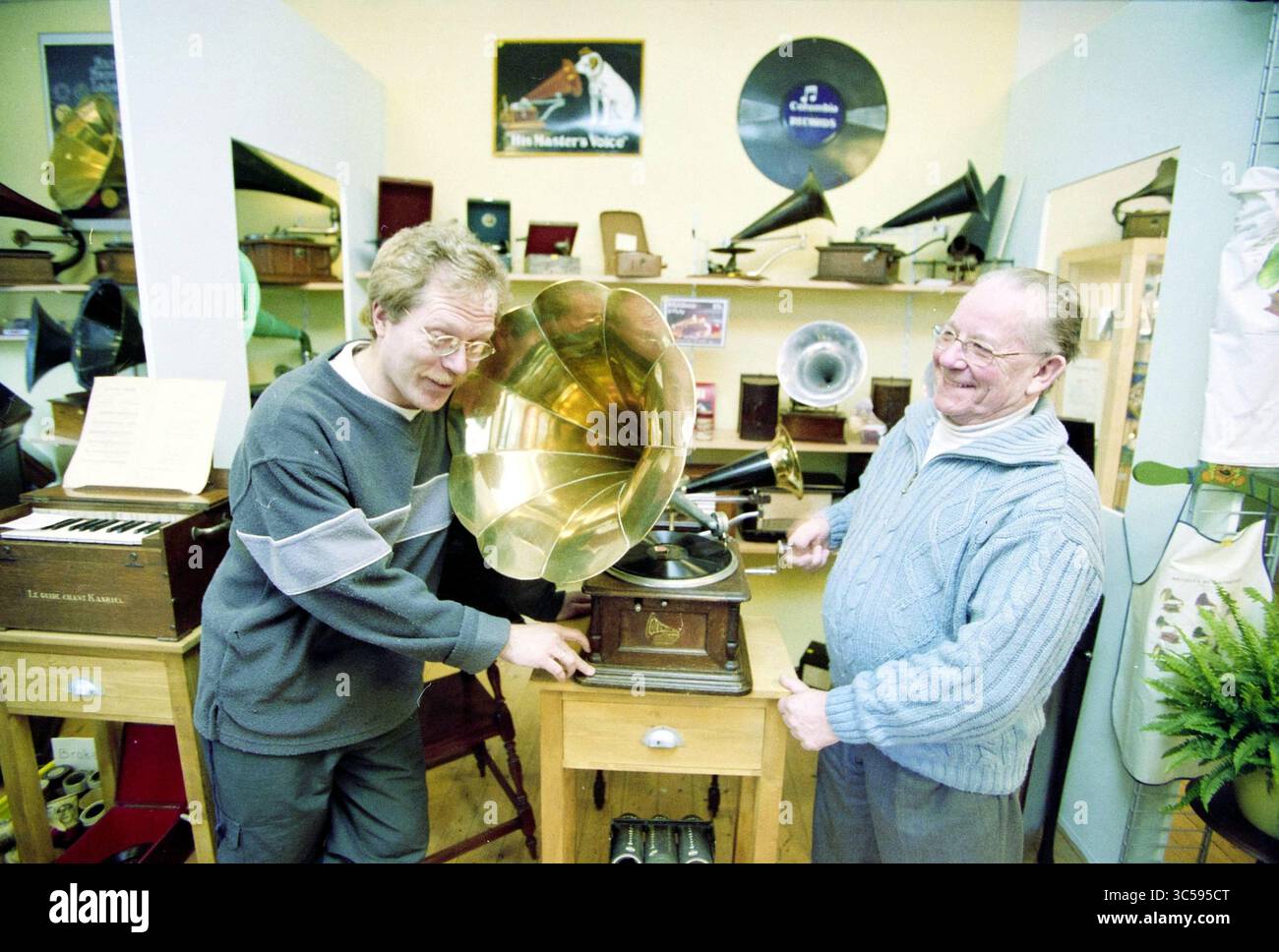 Various antique musical instruments hi-res stock photography and images ...