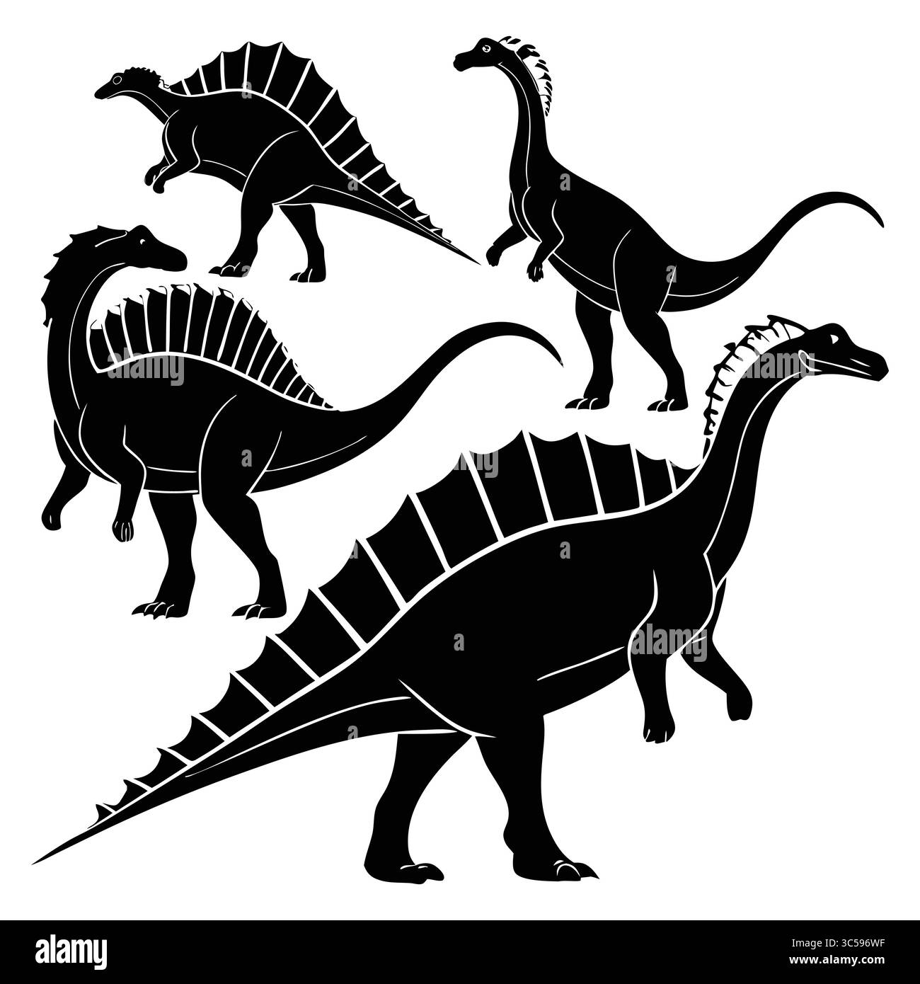 Prehistoric animal life Stock Vector Images - Alamy