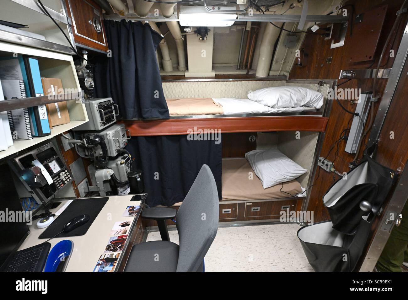 The state room of the Commanding Officer of the USS Ohio is seen aboard ...
