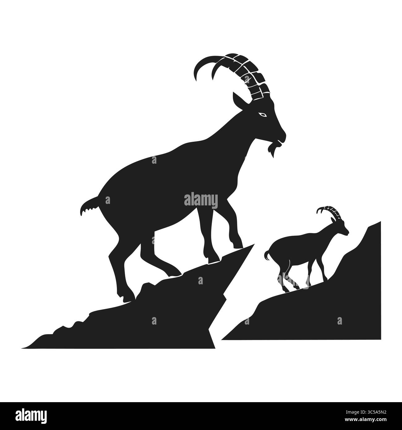 Steep rocky trail Stock Vector Images - Alamy